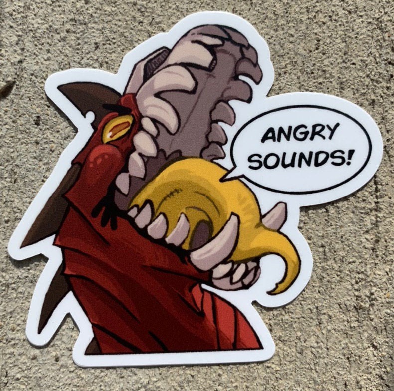 Angry Sounds Vinyl Sticker | Etsy