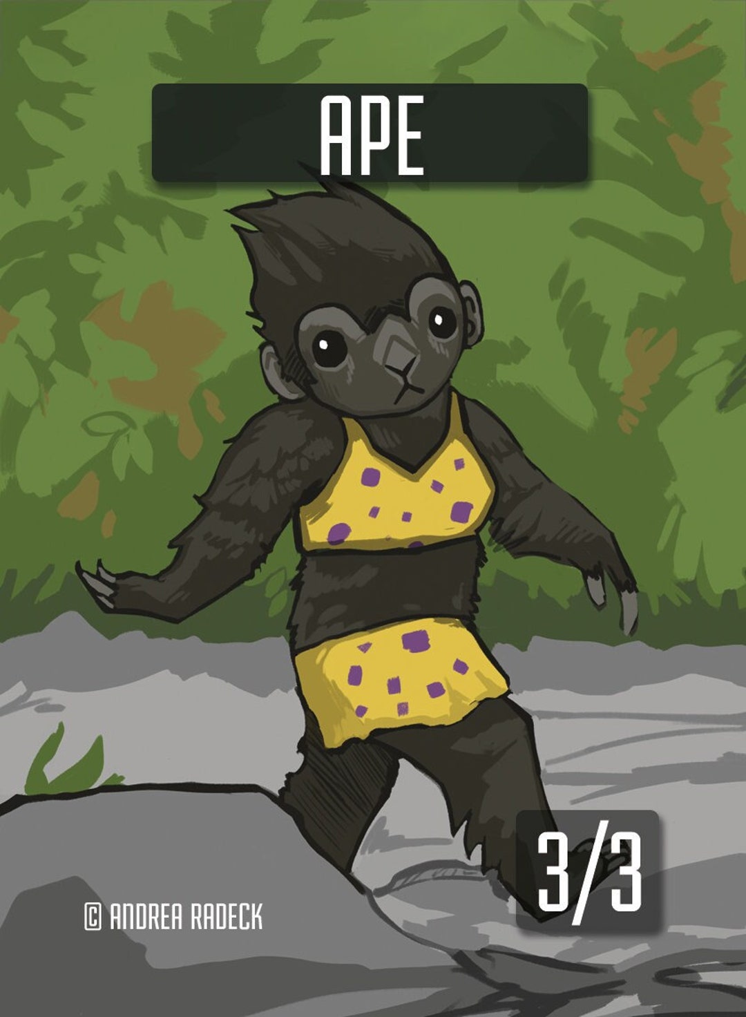 4x - 3/3 Ape Tokens for Magic the Gathering! - Etsy