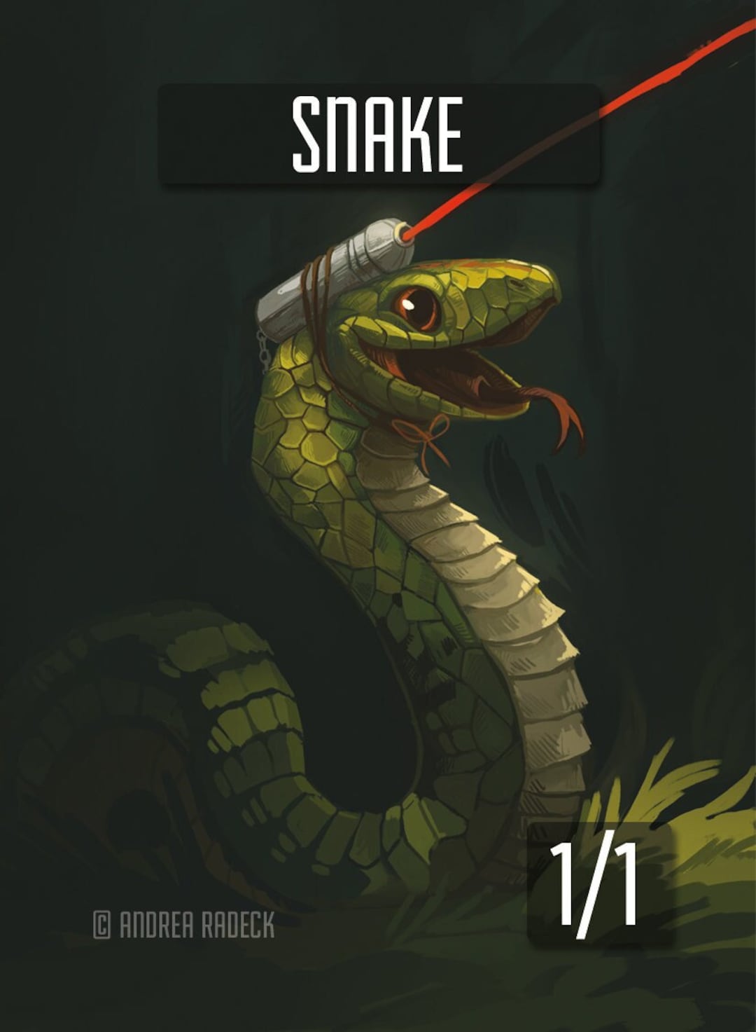 4x - 1/1 Snake Tokens for MTG! - Etsy