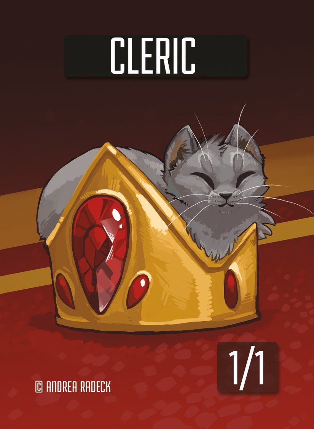 4x 1/1 Cleric Tokens for Magic the Gathering - Etsy