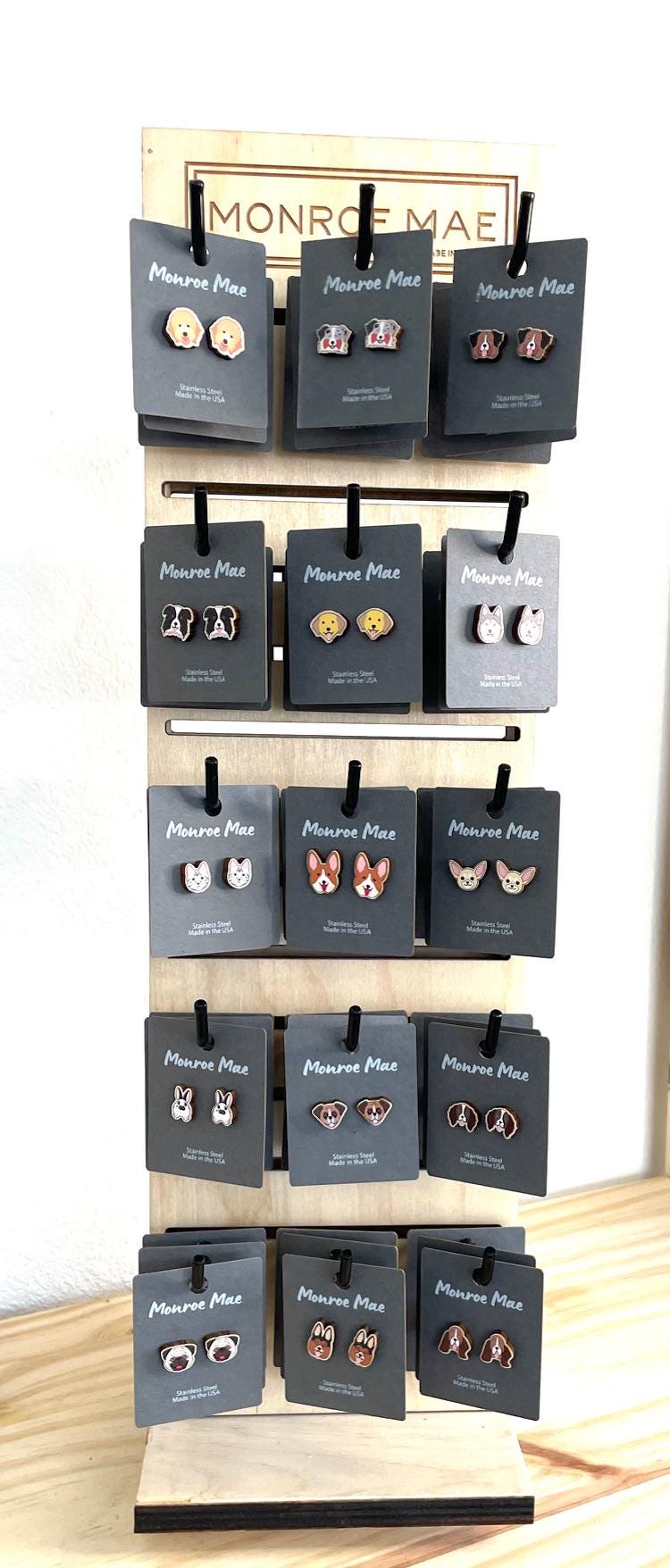 Rotating Jewelry/earring Display, Stand, Earring Stand, Market Prop ...