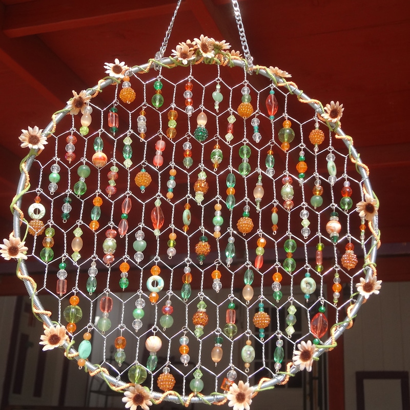 Chickenwire Suncatcher - Etsy