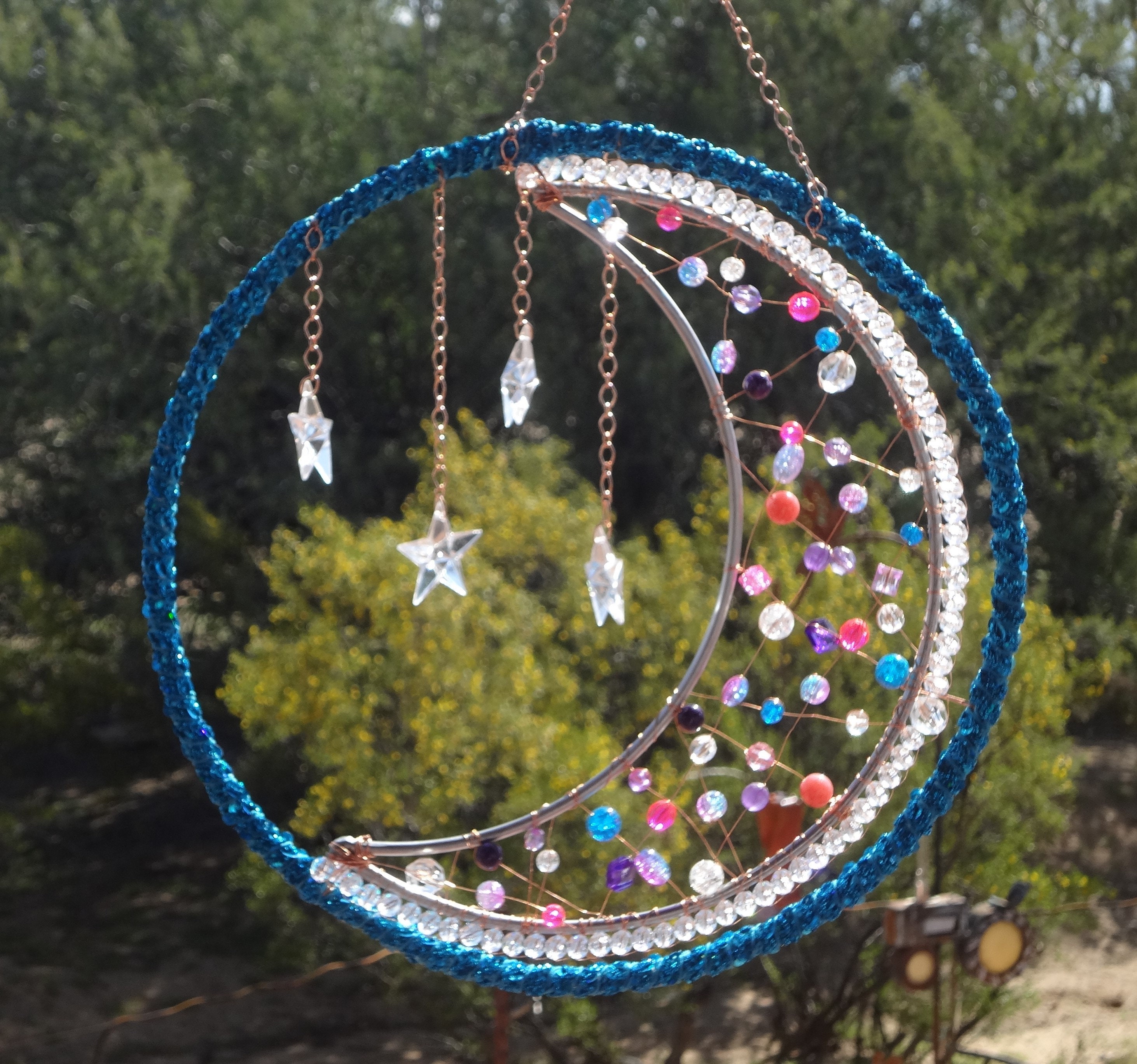 Decorated Beautiful Wire, Beaded Suncatchers & Wall Hangers - Etsy