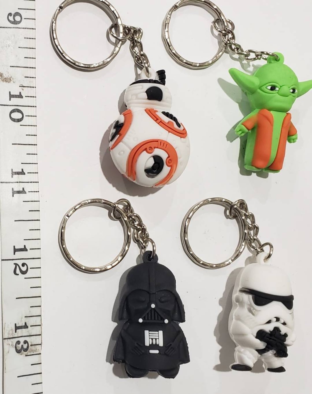 LOT of Star Wars Themed Character Keychains - Etsy