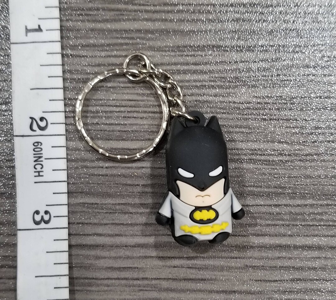 CLEARANCE 3D PVC Batman Themed Keychains Set of 2 - Etsy