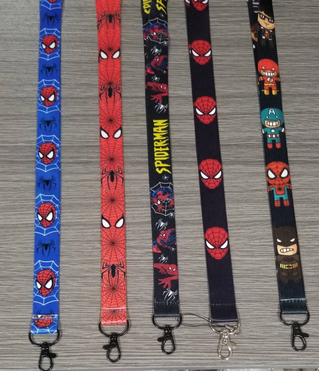 Spiderman Themed Lanyard - Etsy