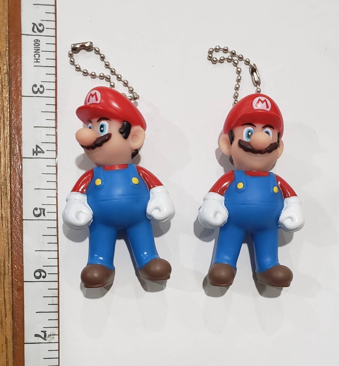 Super Mario Themed PVC Character With Chain - Etsy