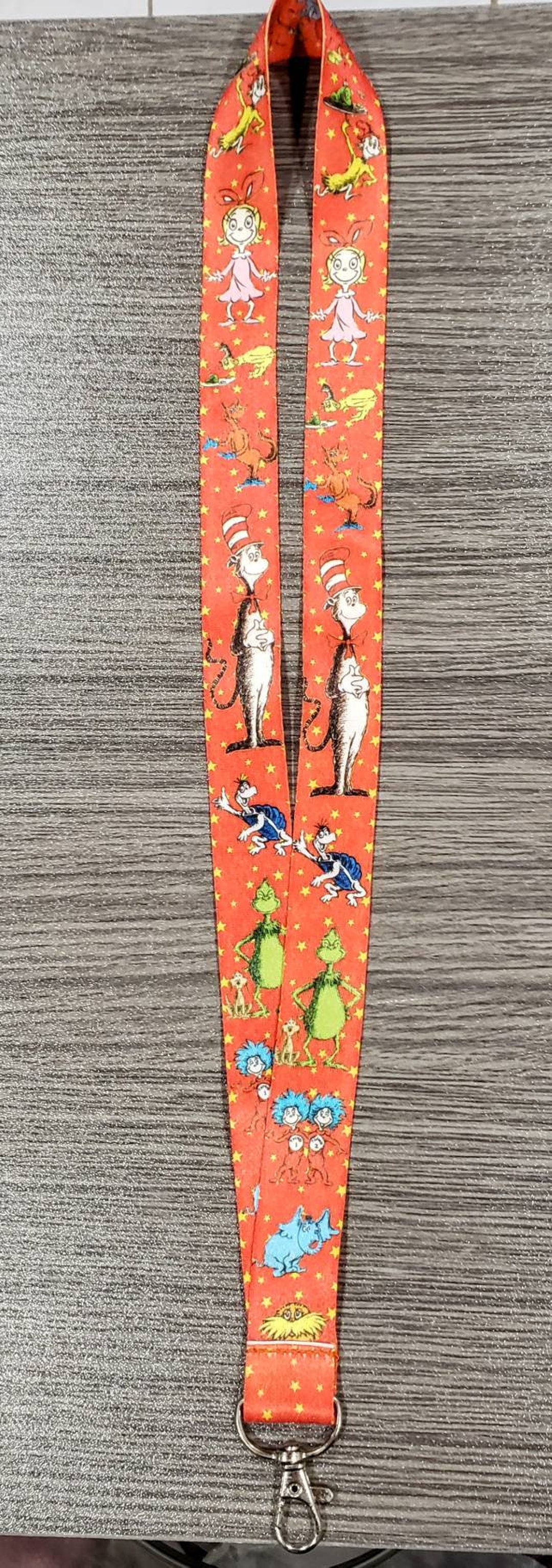 Dr Suess/cat in the Hat Themed Lanyard - Etsy