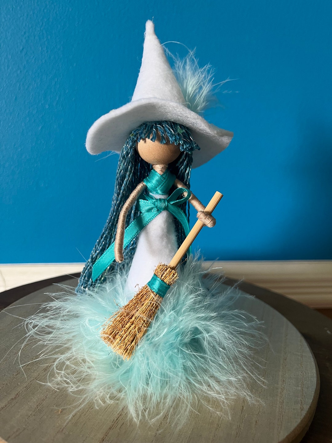 White and Blue Witch - Etsy