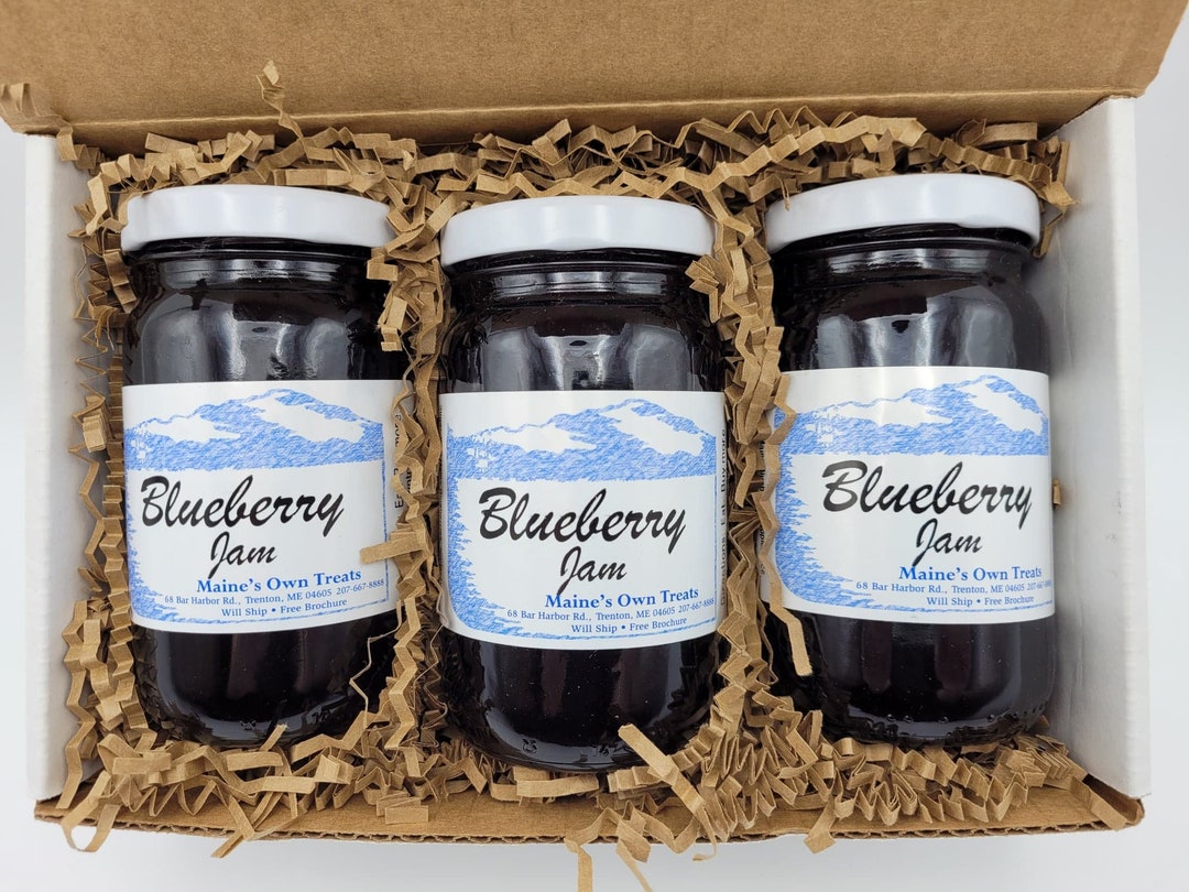 10oz Wild Maine Blueberry Jam - Gift Package - Small Batch Made - Great ...