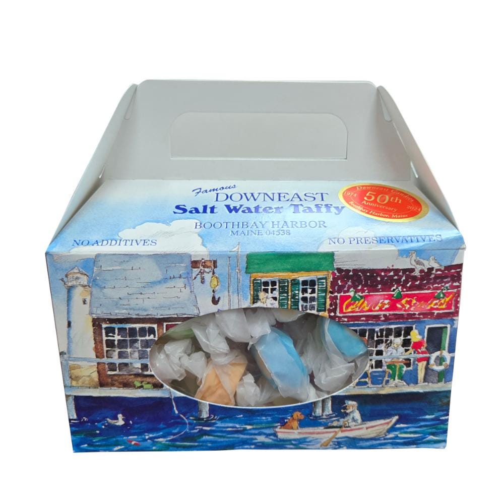 Maine Salt Water Taffy: Assorted Flavors, Made in Boothbay Harbor ...