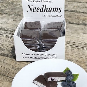 Wild Maine Blueberry Needhams: Gourmet Chocolate Coconut Candy Bars - Etsy
