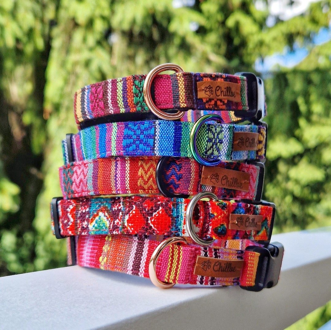 Bright Adjustable Soft Fabric Dog Collar, Puppy Collar, Cute Teacup ...