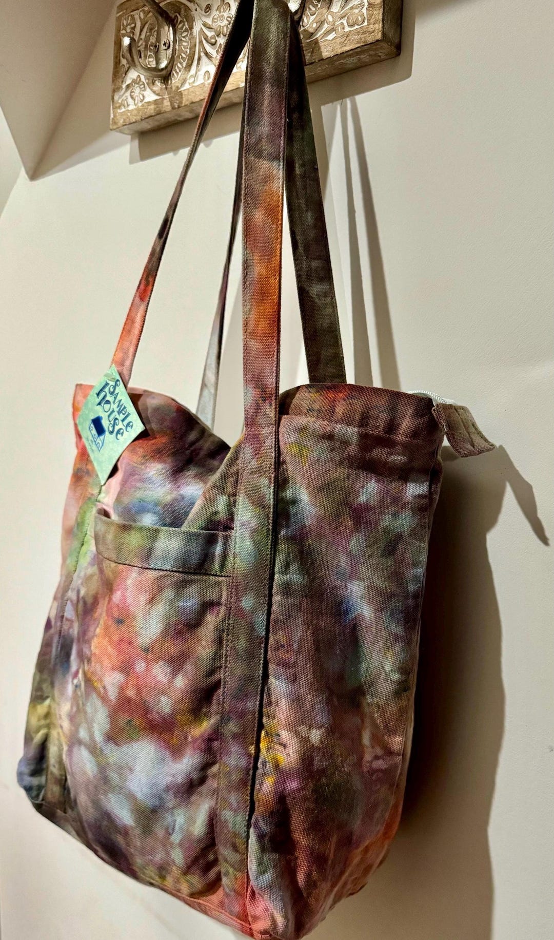 Tote, Bag, Extra Large Cotton Canvas in Fall Colors - Etsy
