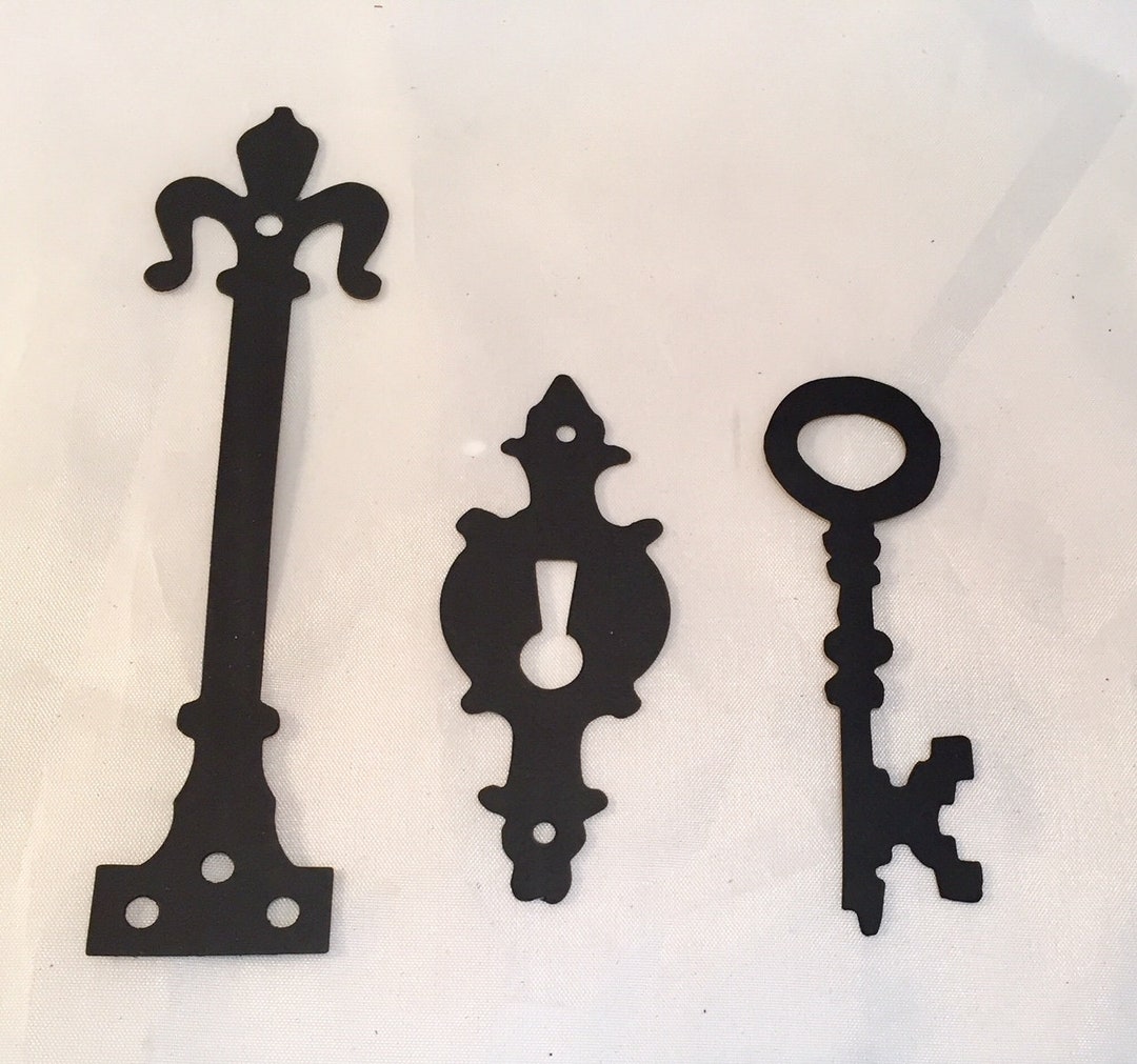 Tim Holtz Die Cuts * Hardware Findings * Ten Sets * 30 Pieces * Keys ...