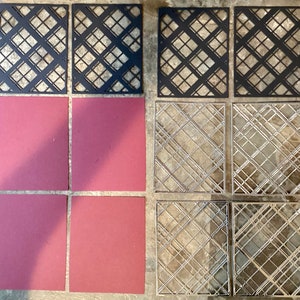 Tim Holtz Die Cuts Layered Plaid Four Sets Elegant Plaid - Etsy