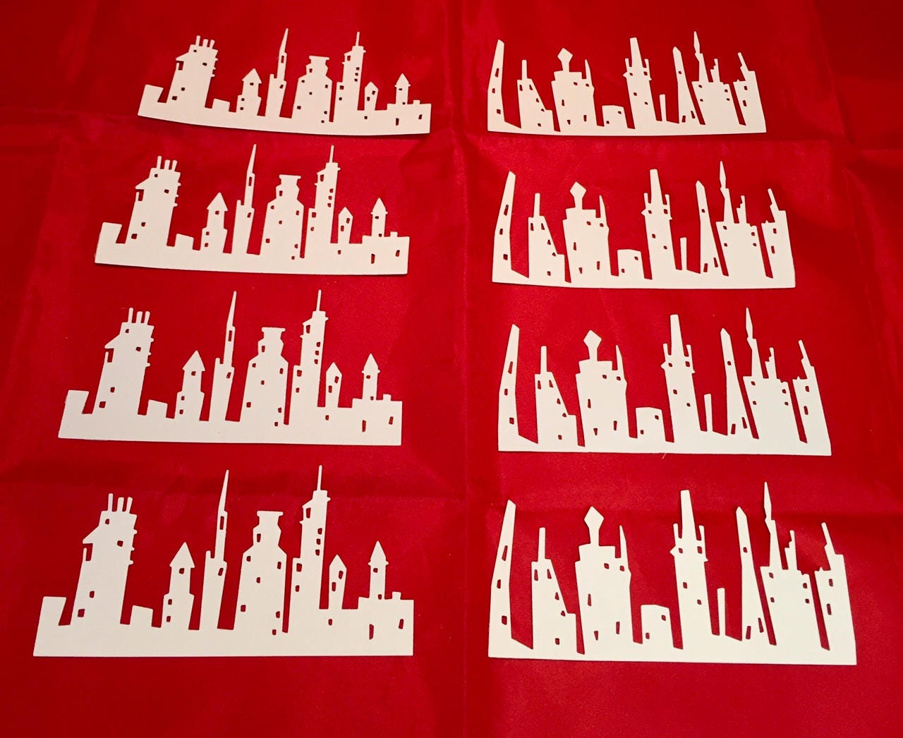 Tim Holtz Die Cuts Skyline Thinlits Set of Eight Black | Etsy