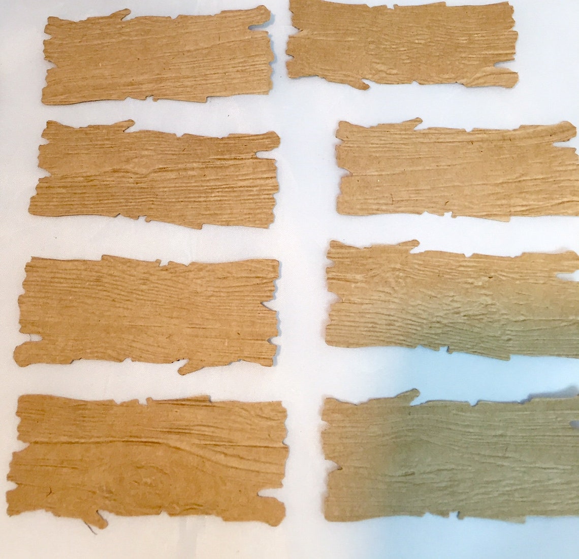 Tim Holtz Die Cuts * Embossed Planks * Four Designs * 8 of Each Design ...