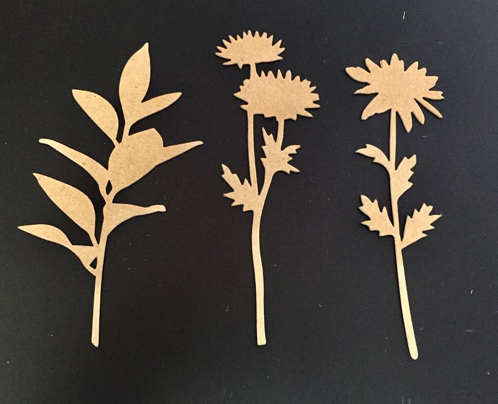 Tim Holtz Die Cuts Large Stems 3 Designs 6 of Each | Etsy