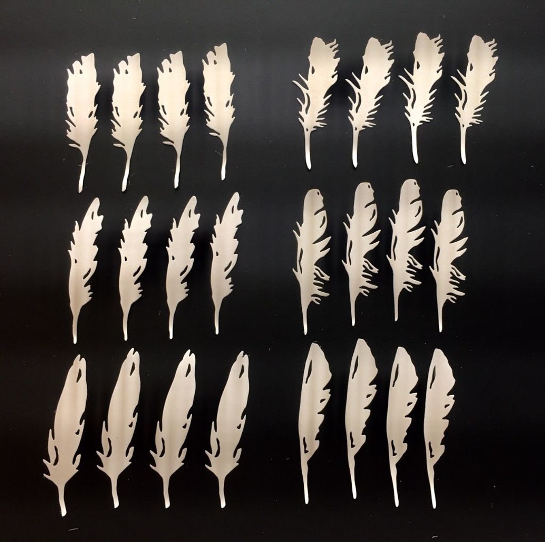 Tim Holtz Die Cuts * Feathery * Four Sets * Six Unique Designs * Twenty ...