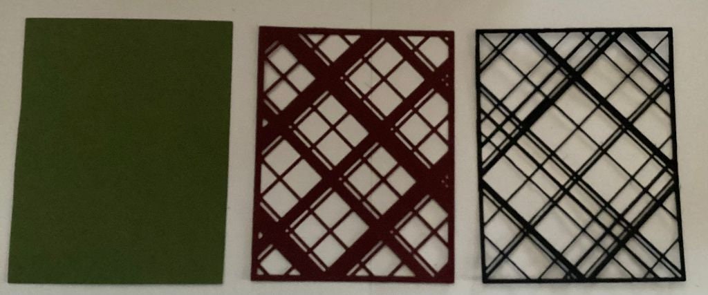 Tim Holtz Die Cuts Layered Plaid Four Sets Elegant Plaid - Etsy