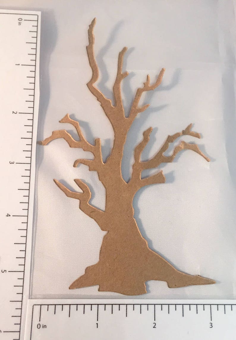 Tim Holtz Die Cuts * Branch Tree * Black, White, Kraft or Chipboard ...