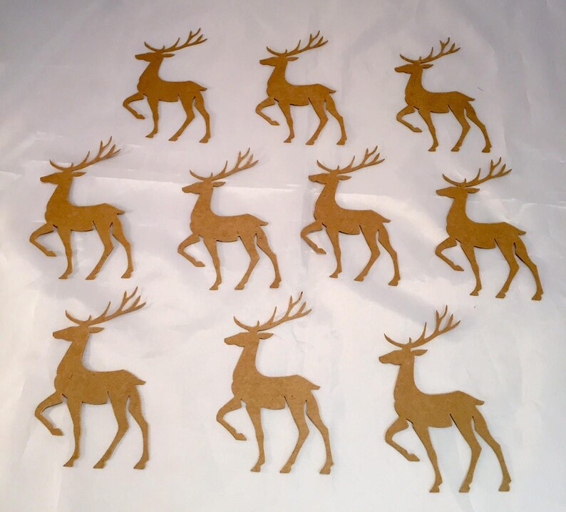Tim Holtz Die Cuts Prancing Deer Set of Ten Sizzix 660033 | Etsy