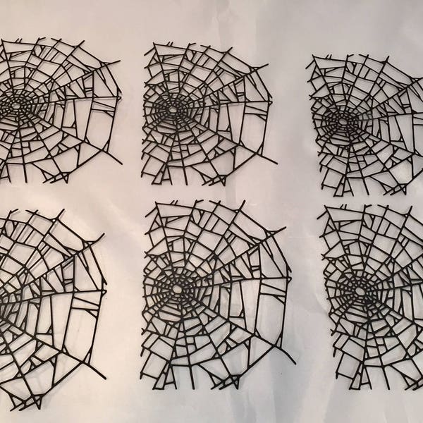 Spider Web Cardstock Cutout - Etsy