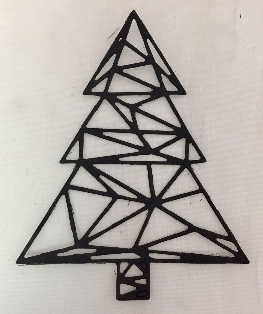 Tim Holtz Christmas Die Cuts Geo Christmas Christmas Tree - Etsy