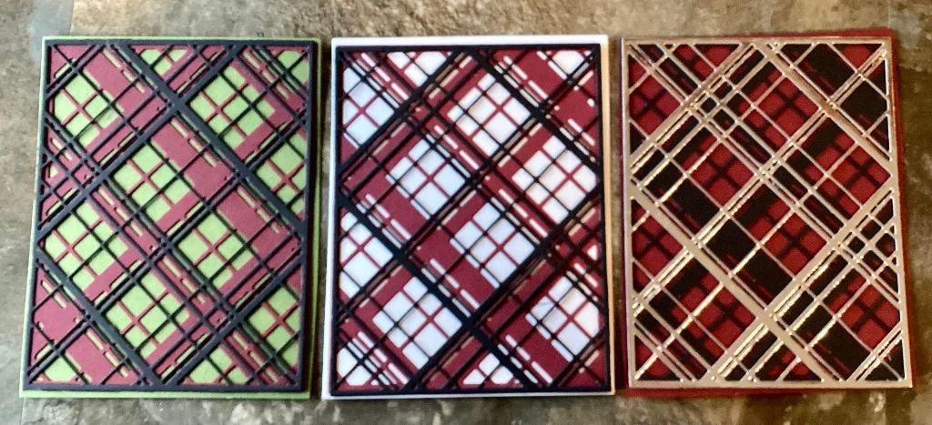 Tim Holtz Die Cuts Layered Plaid Four Sets Elegant Plaid - Etsy