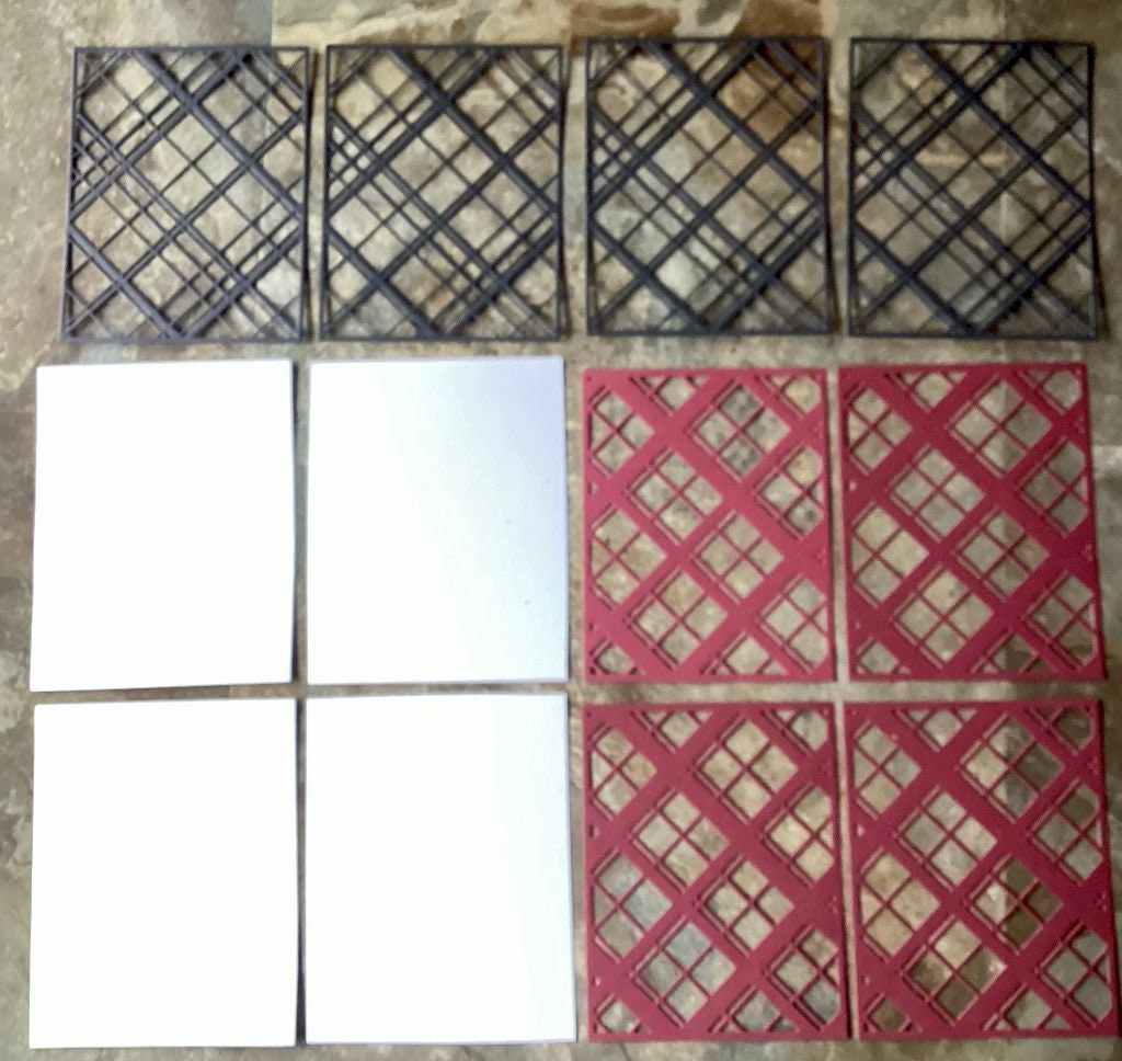 Tim Holtz Die Cuts Layered Plaid Four Sets Elegant Plaid - Etsy
