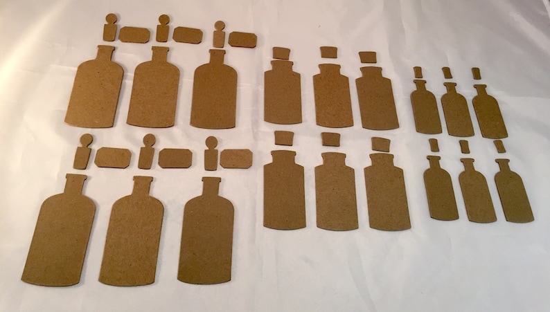 Tim Holtz Die Cuts Apothecary Bottles Sizzix 658715 - Etsy