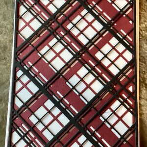 Tim Holtz Die Cuts * Layered Plaid * Four Sets * Elegant Plaid Design ...