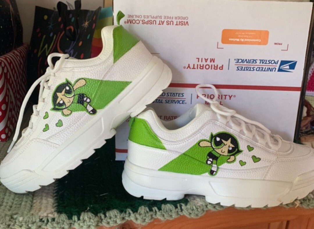 Buttercup Powerpuff Girl Sneakers - Etsy