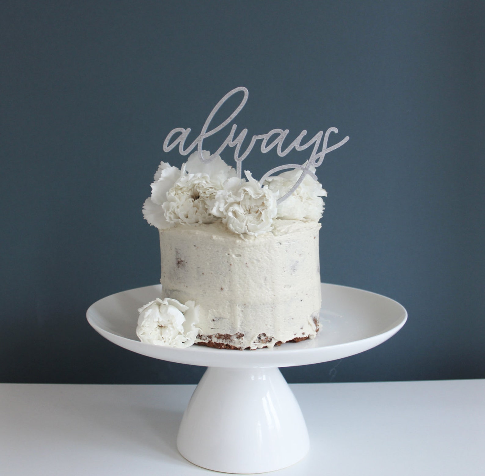 Wedding Cake Topper Simple Cake Topper Always Cake Topper | Etsy