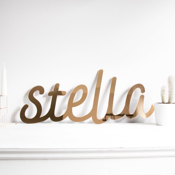 Gold Name Sign - Etsy