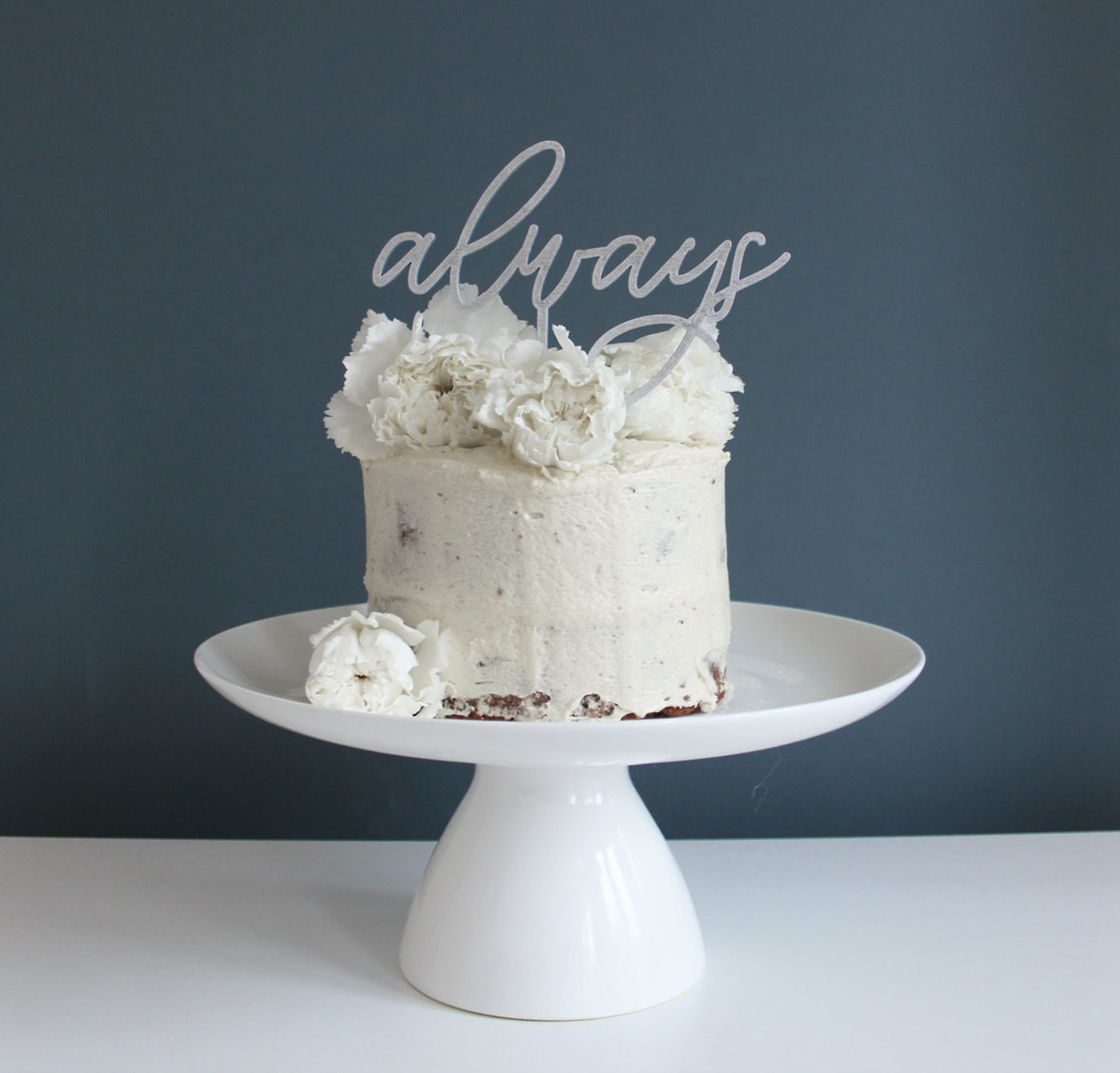 Wedding Cake Topper Simple Cake Topper Always Cake Topper | Etsy