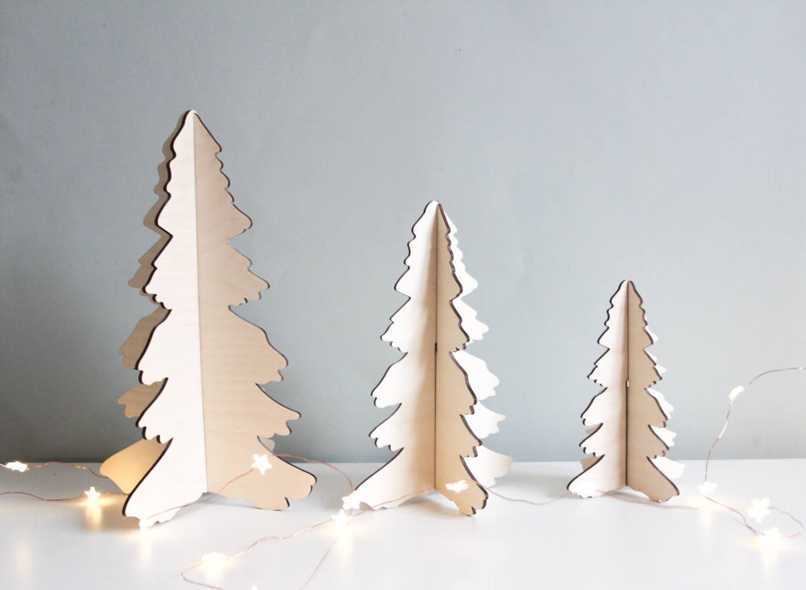 Wooden Christmas Tree Wood Trees Wooden Tree Rustic Xmas - Etsy