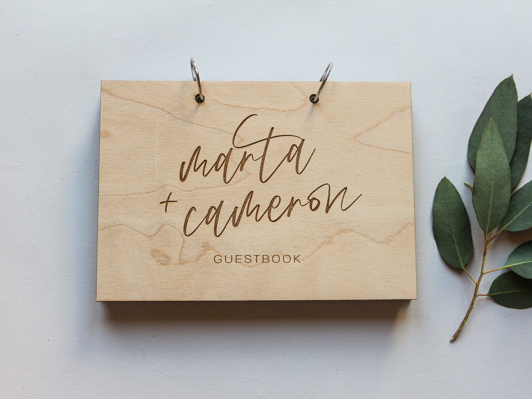 Simple Guestbook Photo Guestbook Minimal Guestbook Wedding Guest Book Custom Guestbook 