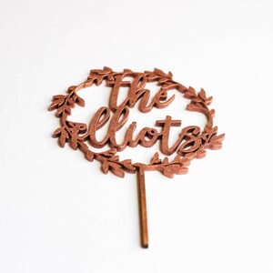 Wreath Cake Topper, Wreath Topper, Floral Wreath Cake Topper, Floral ...