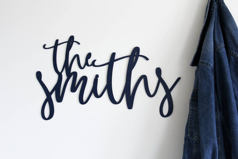 Last Name Sign Last Name Wall Art Family Name Sign Last | Etsy