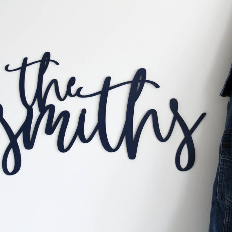 Last Name Wall Art - Etsy