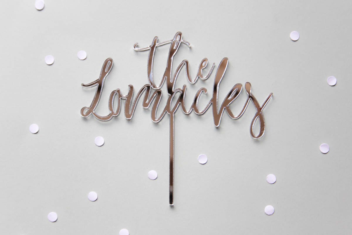 Surname Wedding Cake Topper Wedding Cake Toppers Cake Topper | Etsy