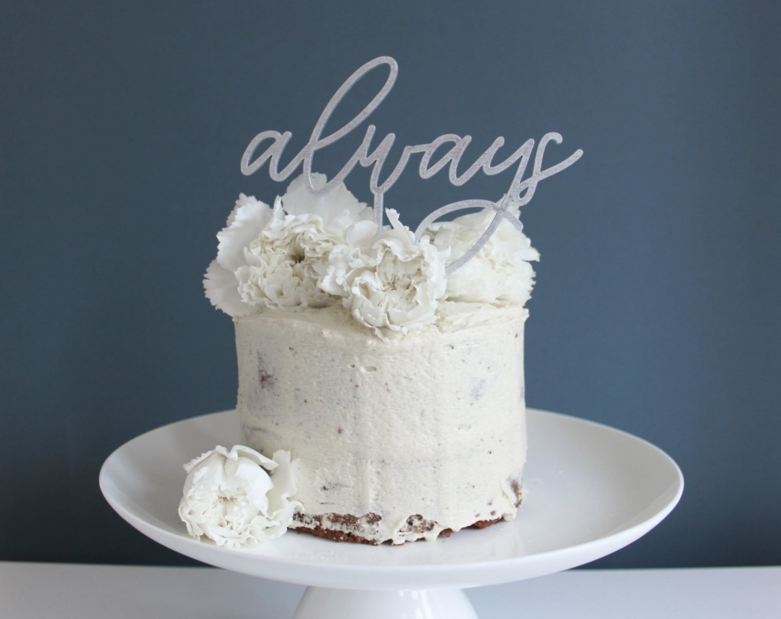 Wedding Cake Topper Simple Cake Topper Always Cake Topper | Etsy