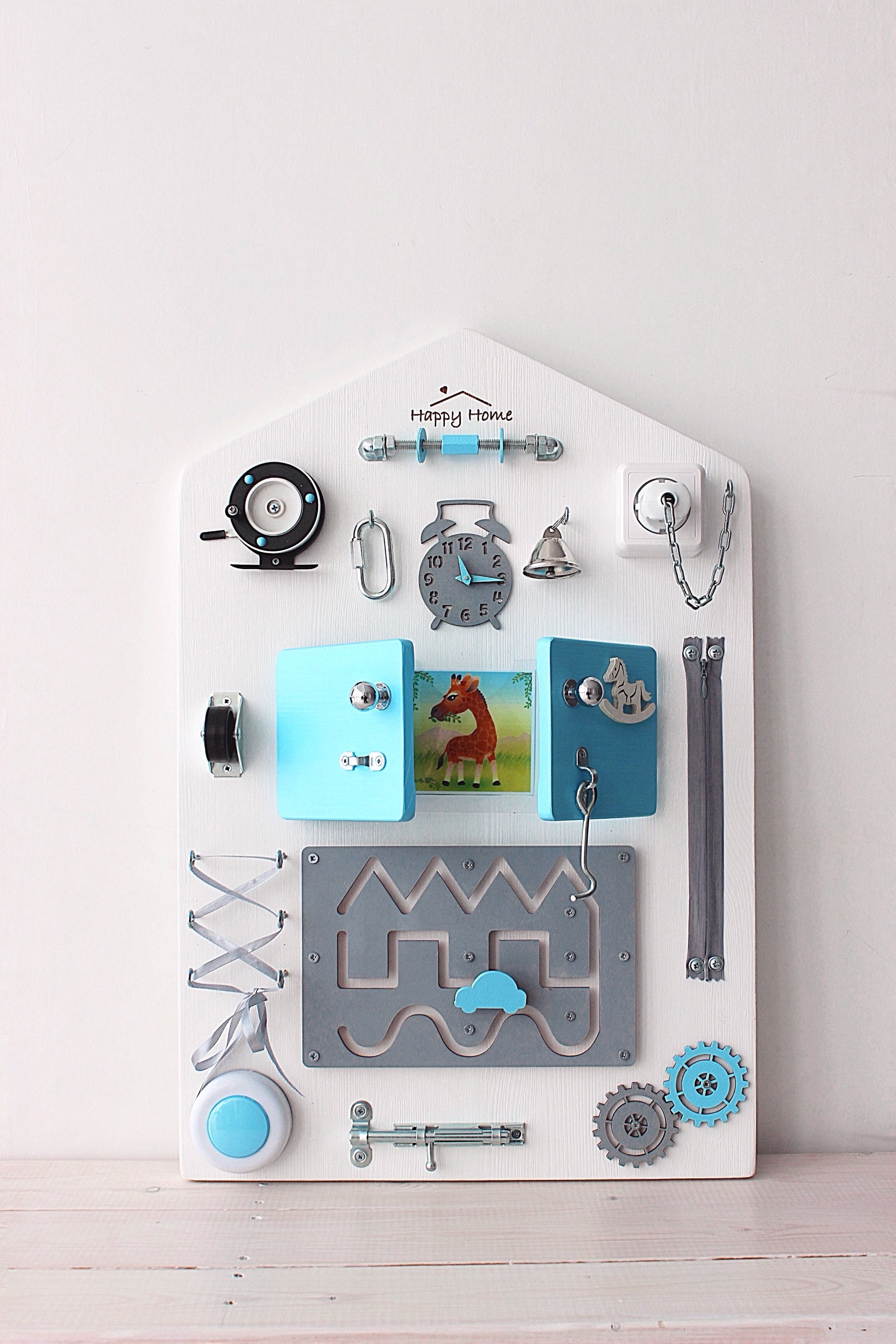 Wooden Fidget Board for Toddler Sensory Board Montessori | Etsy