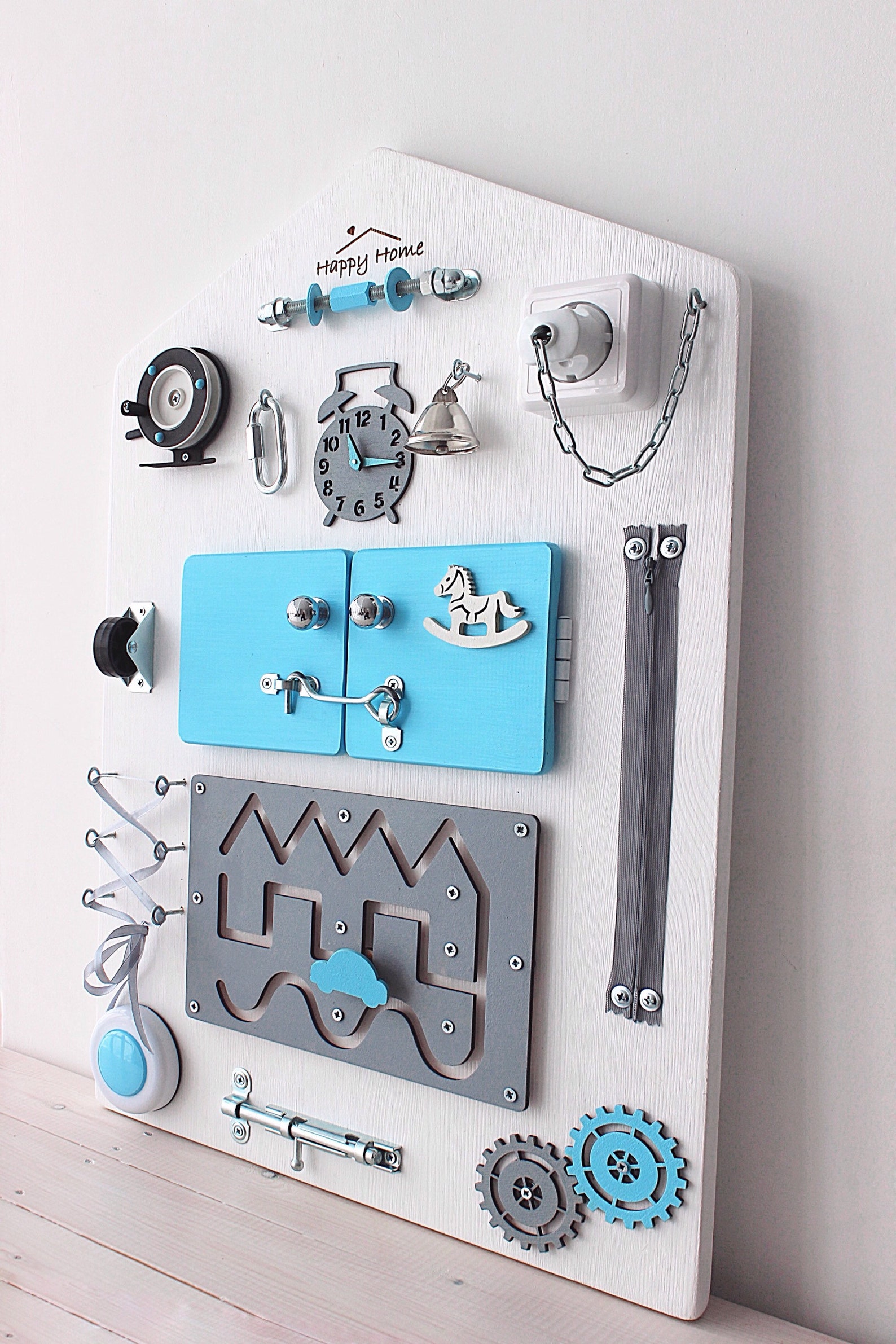 Wooden Fidget Board for Toddler Sensory Board Montessori | Etsy