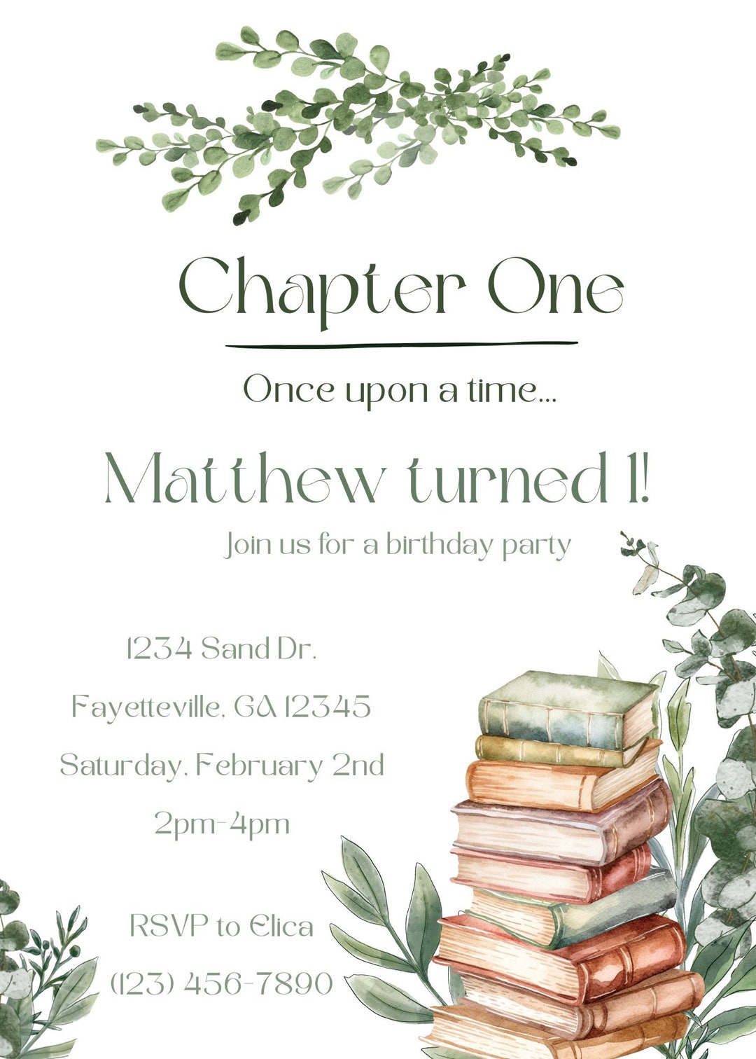 Chapter One: Storybook 1st Birthday - Etsy
