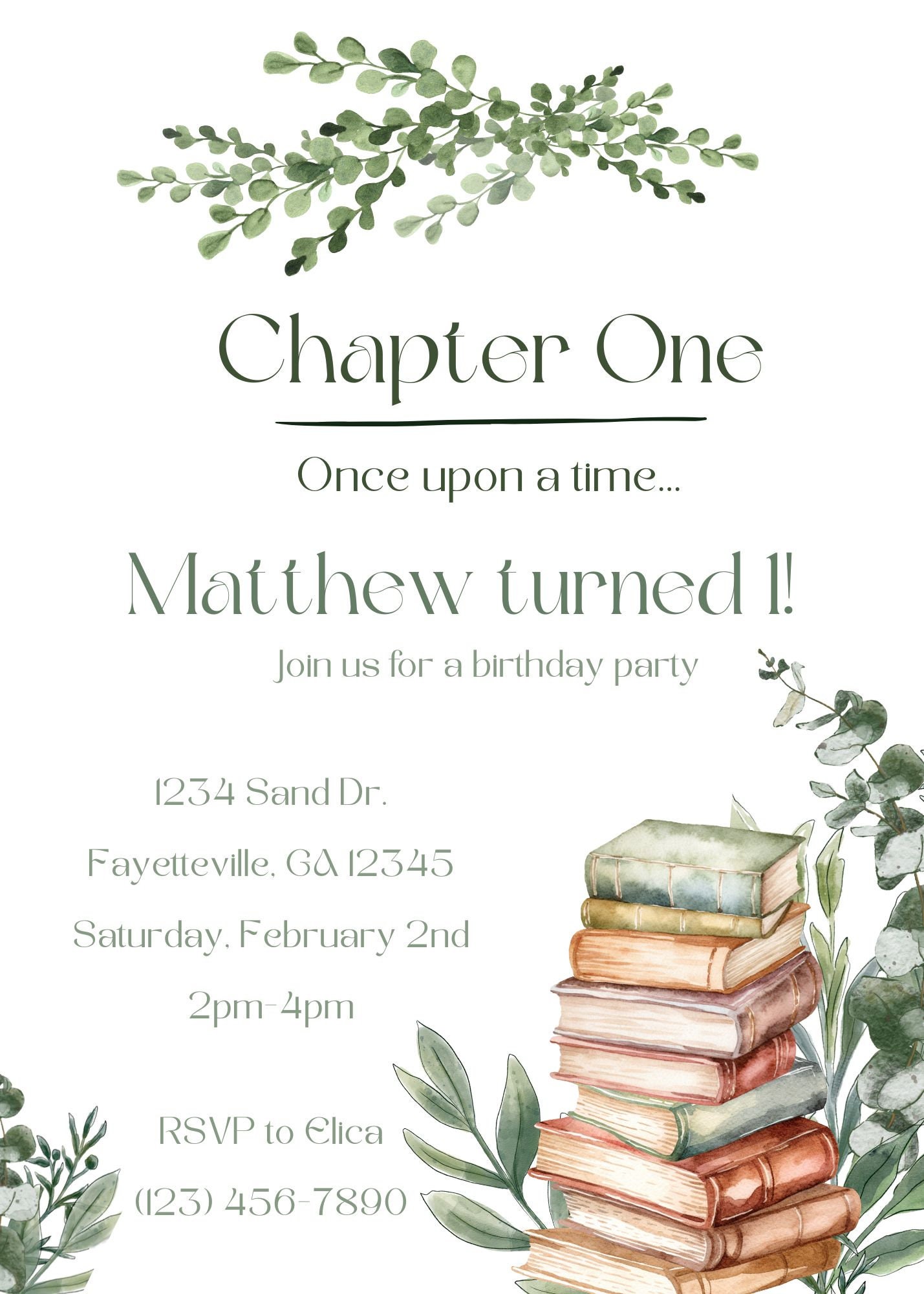 Chapter One: Storybook 1st Birthday - Etsy