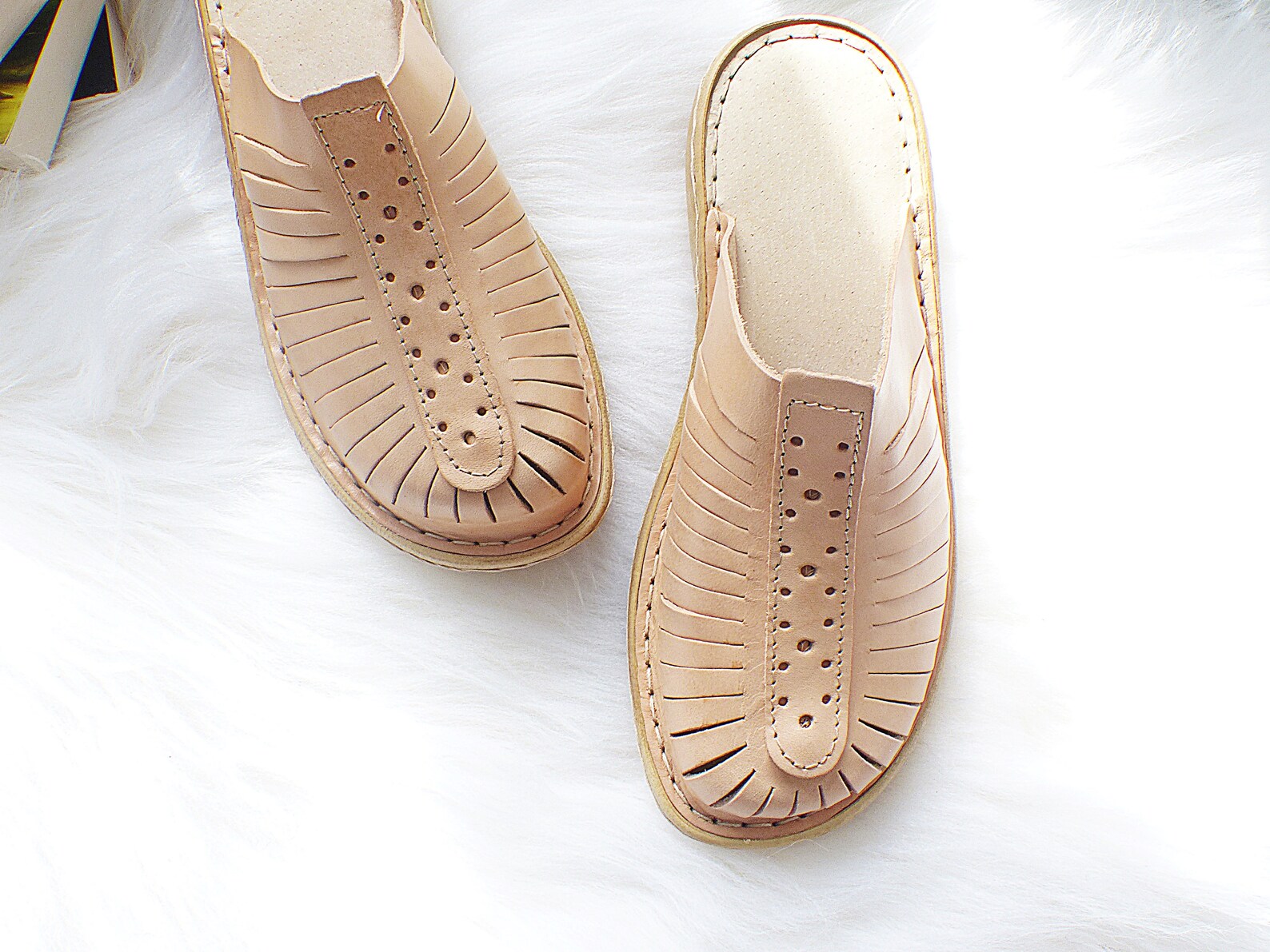 Real Leather Clogs Women's Slippers Leather Boots Women - Etsy