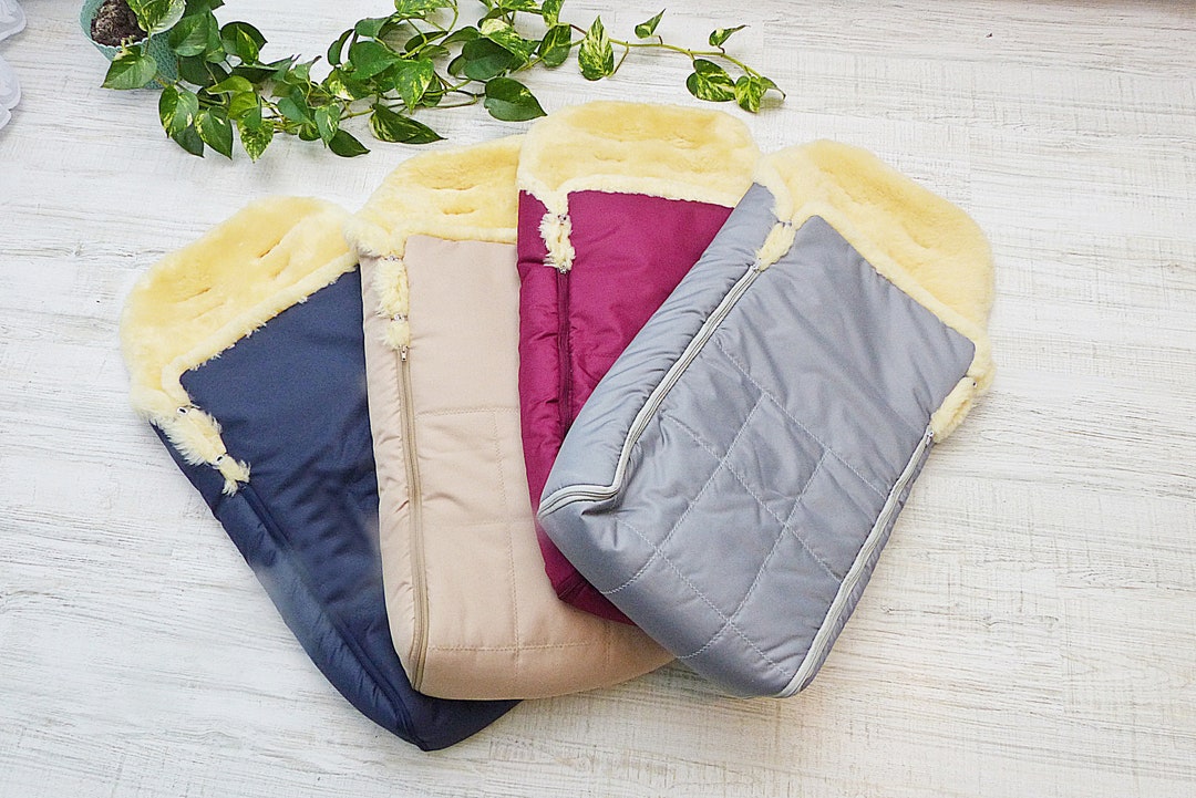 Natural Sheepskin Stroller Footmuff|pushchair Medical Sheepskin Liner ...